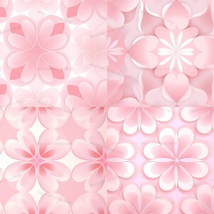25 Floral Patterns - Pink 2 | Instant Download | Commercial Use - Etsy