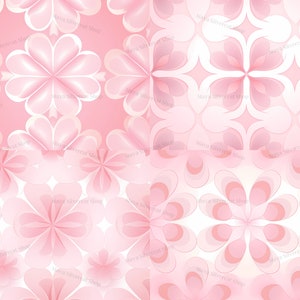 25 Floral Patterns - Pink 2 | Instant Download | Commercial Use - Etsy