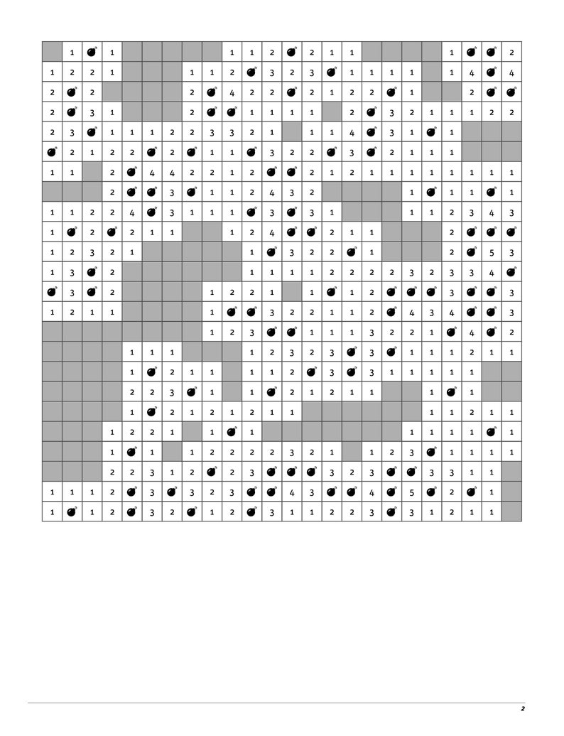 200 Mine Finder Puzzle Games With Solutions / Printable Pages - Etsy