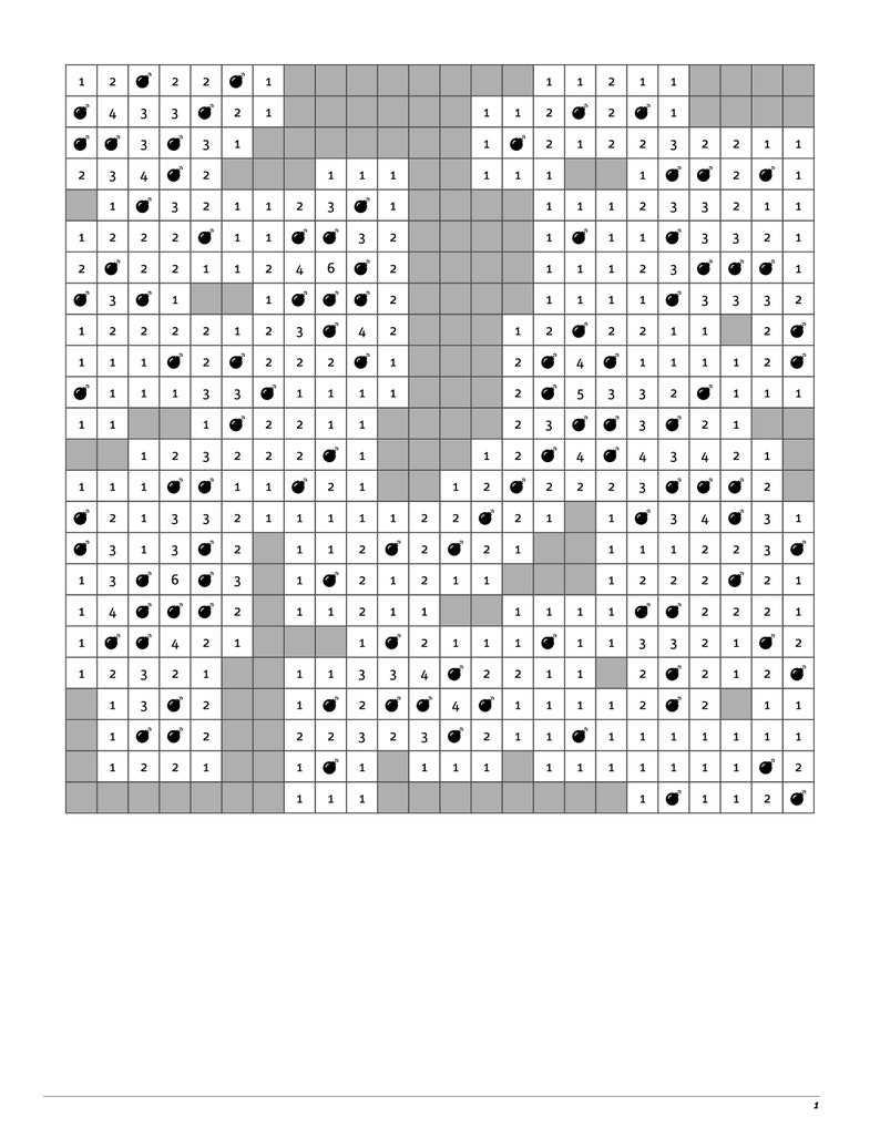 200 Mine Finder Puzzle Games With Solutions / Printable Pages - Etsy