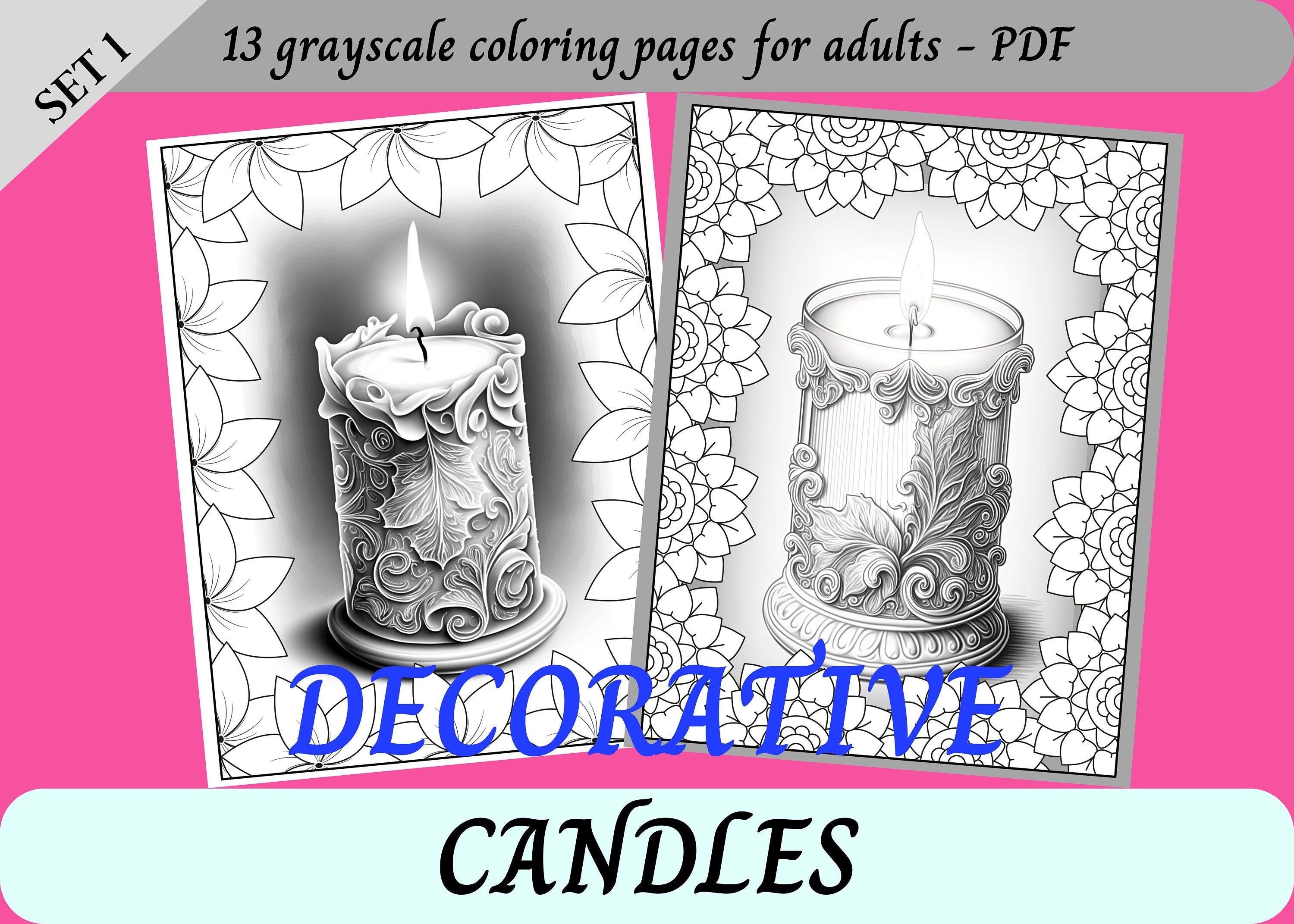Candle Coloring Pages