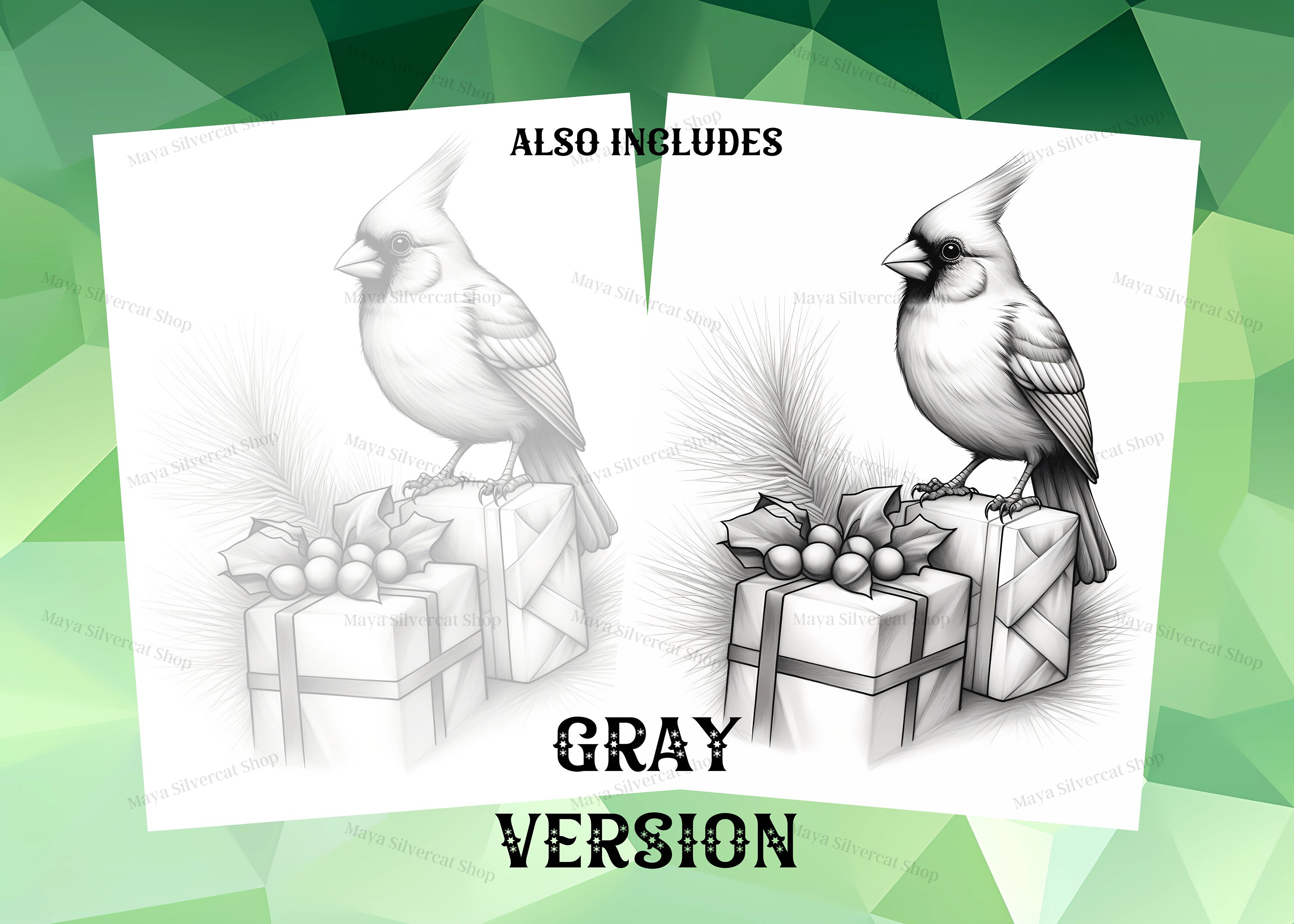 Random Grayscale Fun Set1, Coloring Pages for Adults / 35 Printable ...