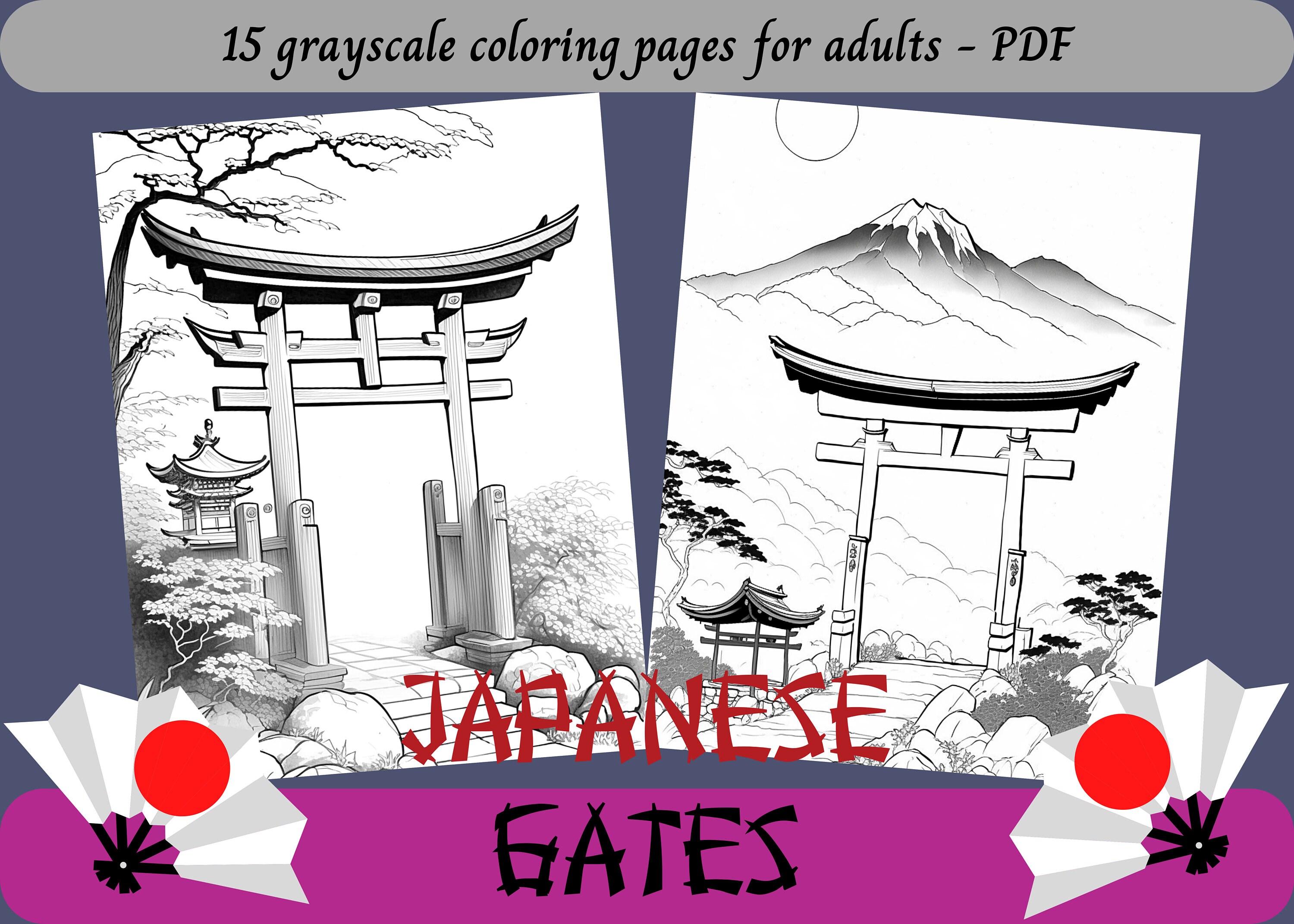 Gate Coloring Page