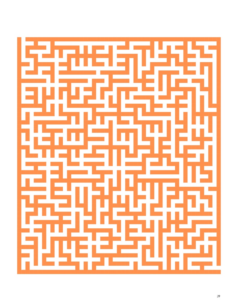 100 BIG COLORFUL MAZES With Solutions Medium Level / Printable Pages ...