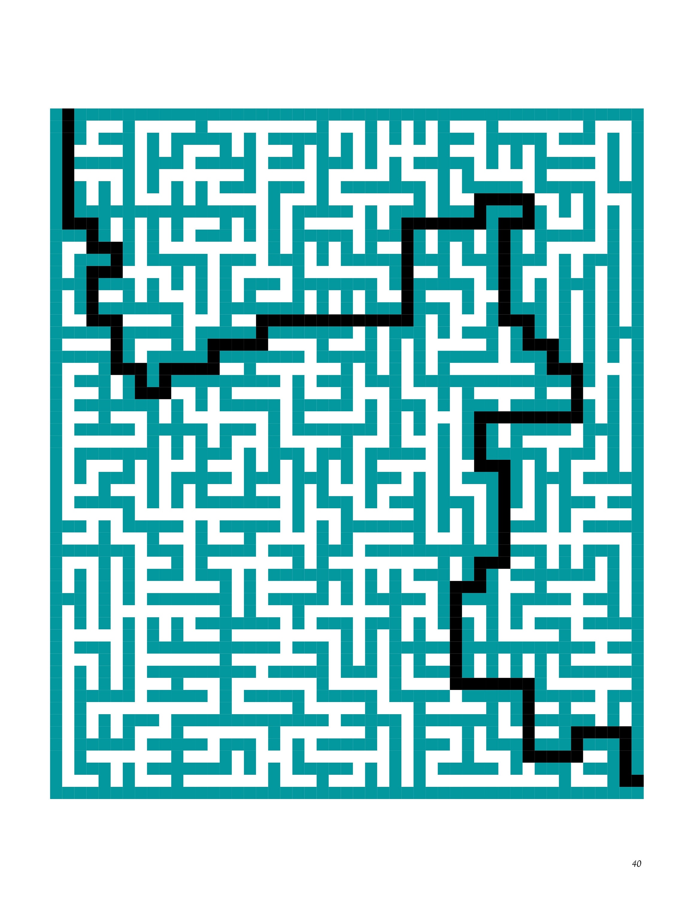100 BIG COLORFUL MAZES With Solutions - Medium Level | Printable Pages ...