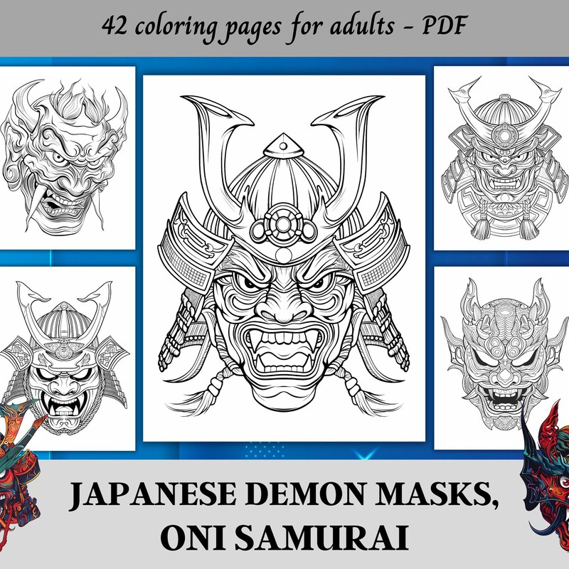Oni Mask - Etsy