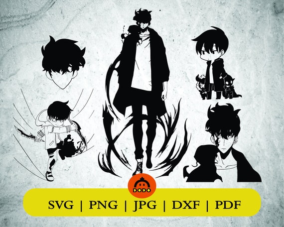Solo Leveling Bundle 5 SVG Anime Character Svg Anime Svg | Etsy