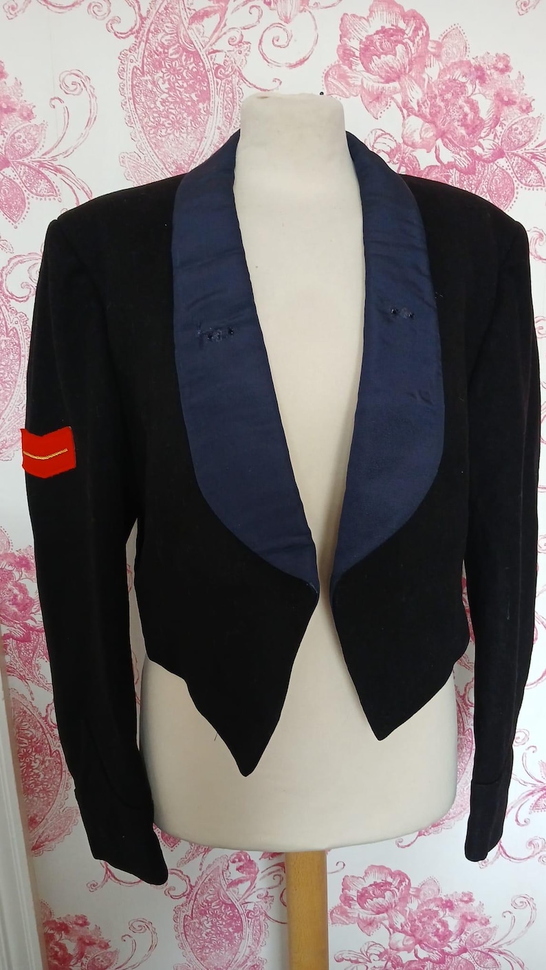 Dark Blue Military-style Jacket - Etsy