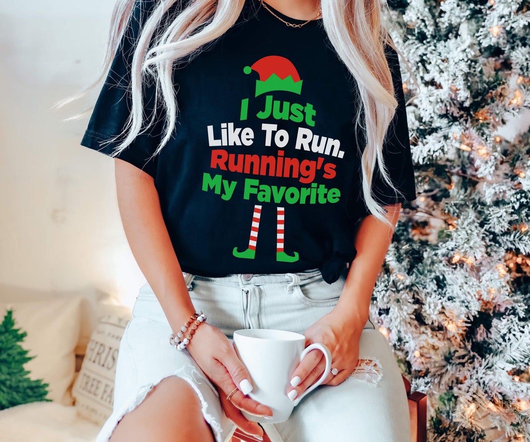 Christmas Running T-shirt, Christmas Running Shirt, Funny Christmas ...