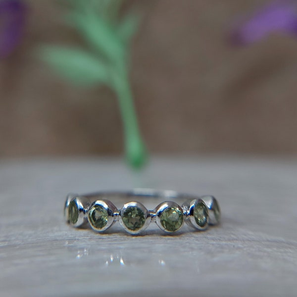 Ruby Peridot Ring - Etsy