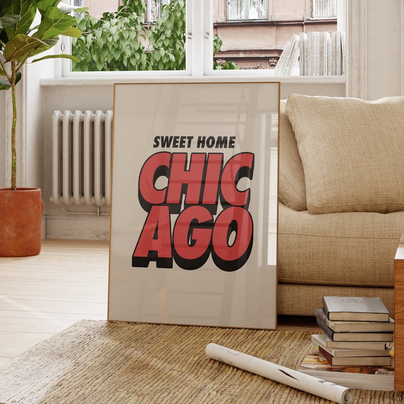 Chicago Poster - Etsy