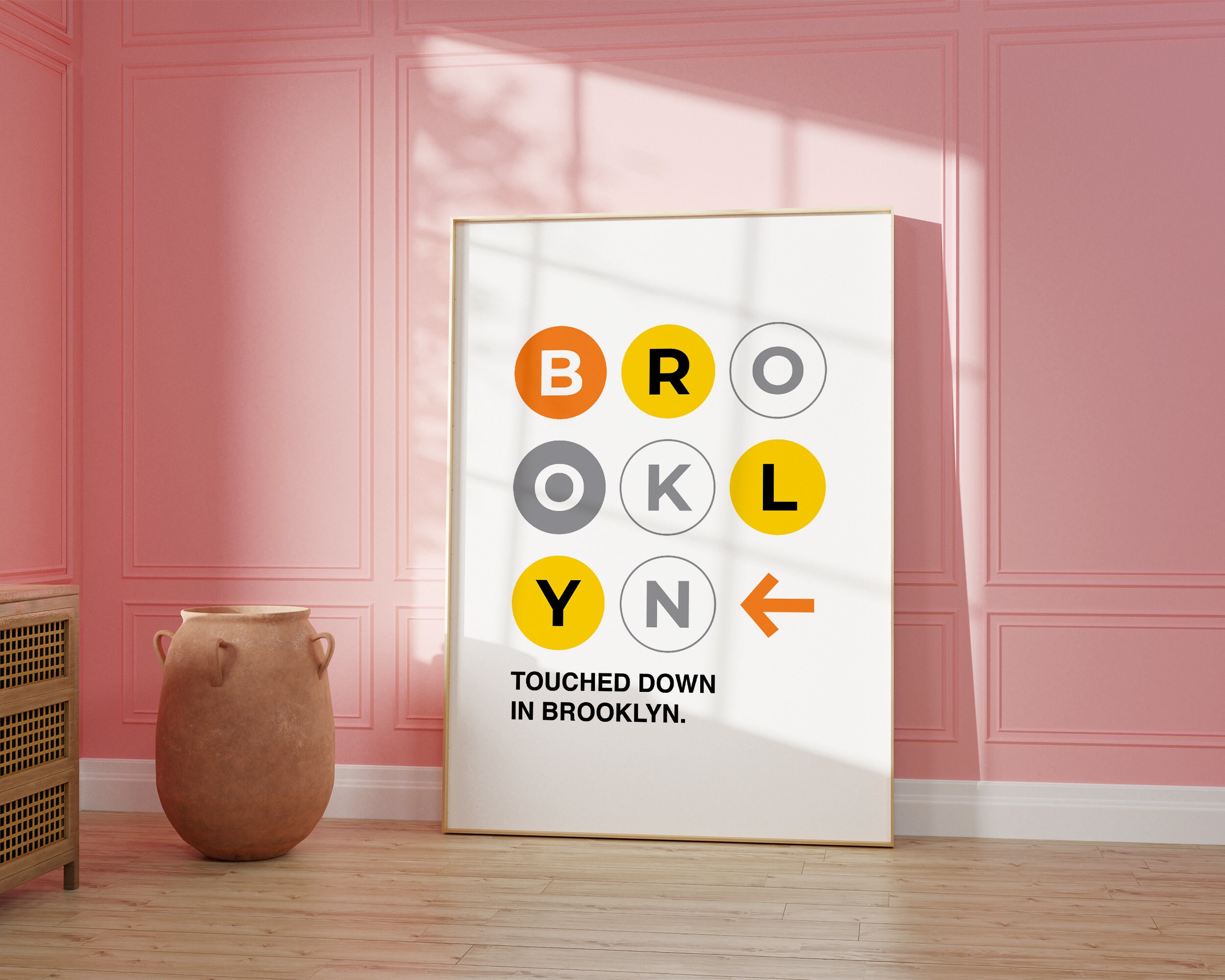 Brooklyn Printable Wall Art Subway Theme Maximalist Aethetic Trendy ...