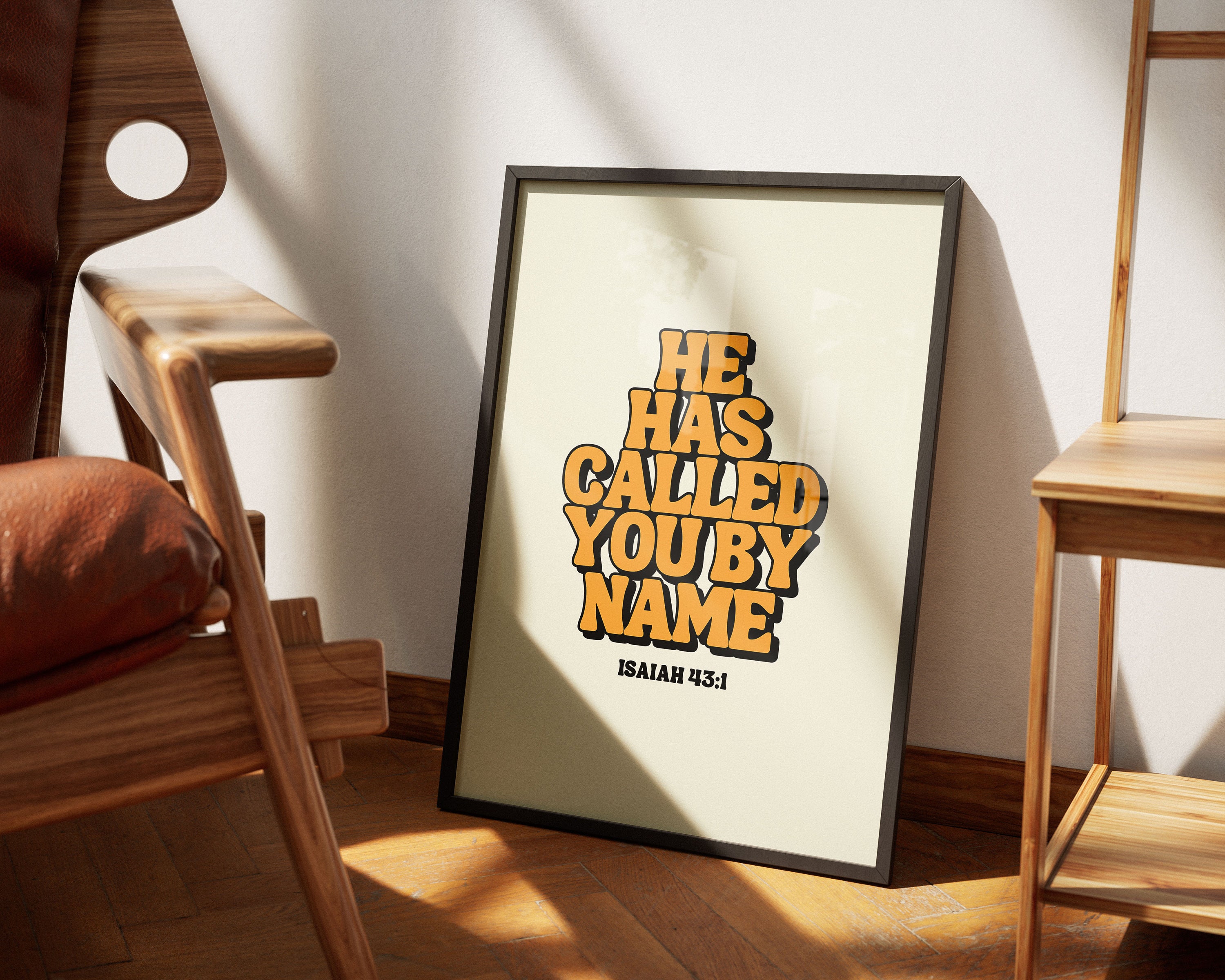 Christian Printable Bible Verse Poster Decoration He Has Called You by ...