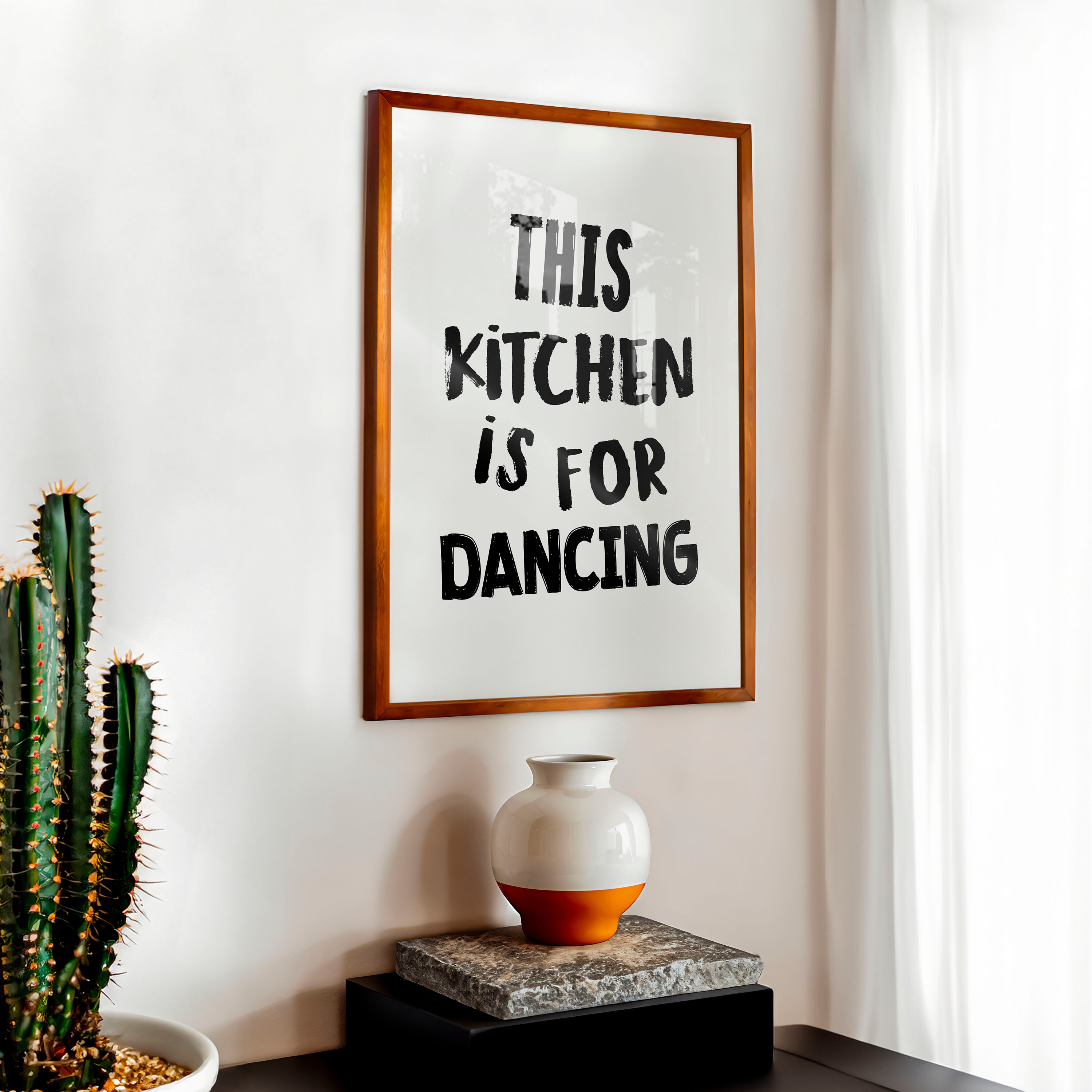 Retro Kitchen Wall Art Minimalistic Kitchen Wall Art This Kitchen is ...