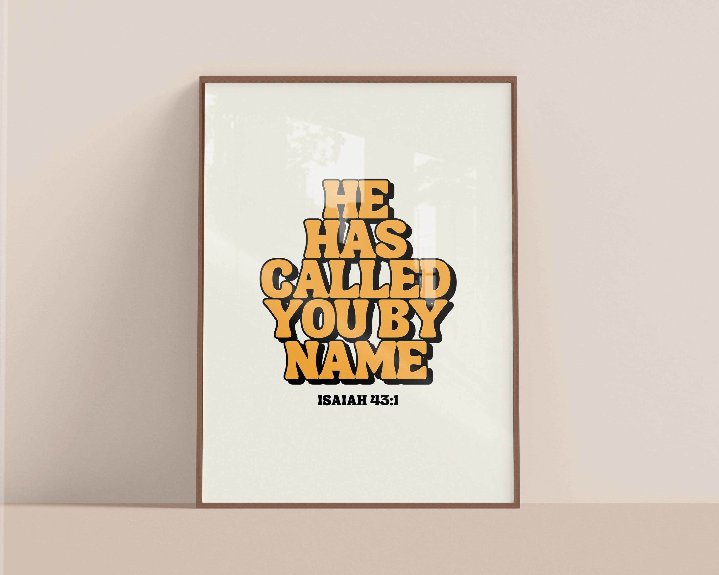 Christian Printable Bible Verse Poster Decoration He Has Called You by ...
