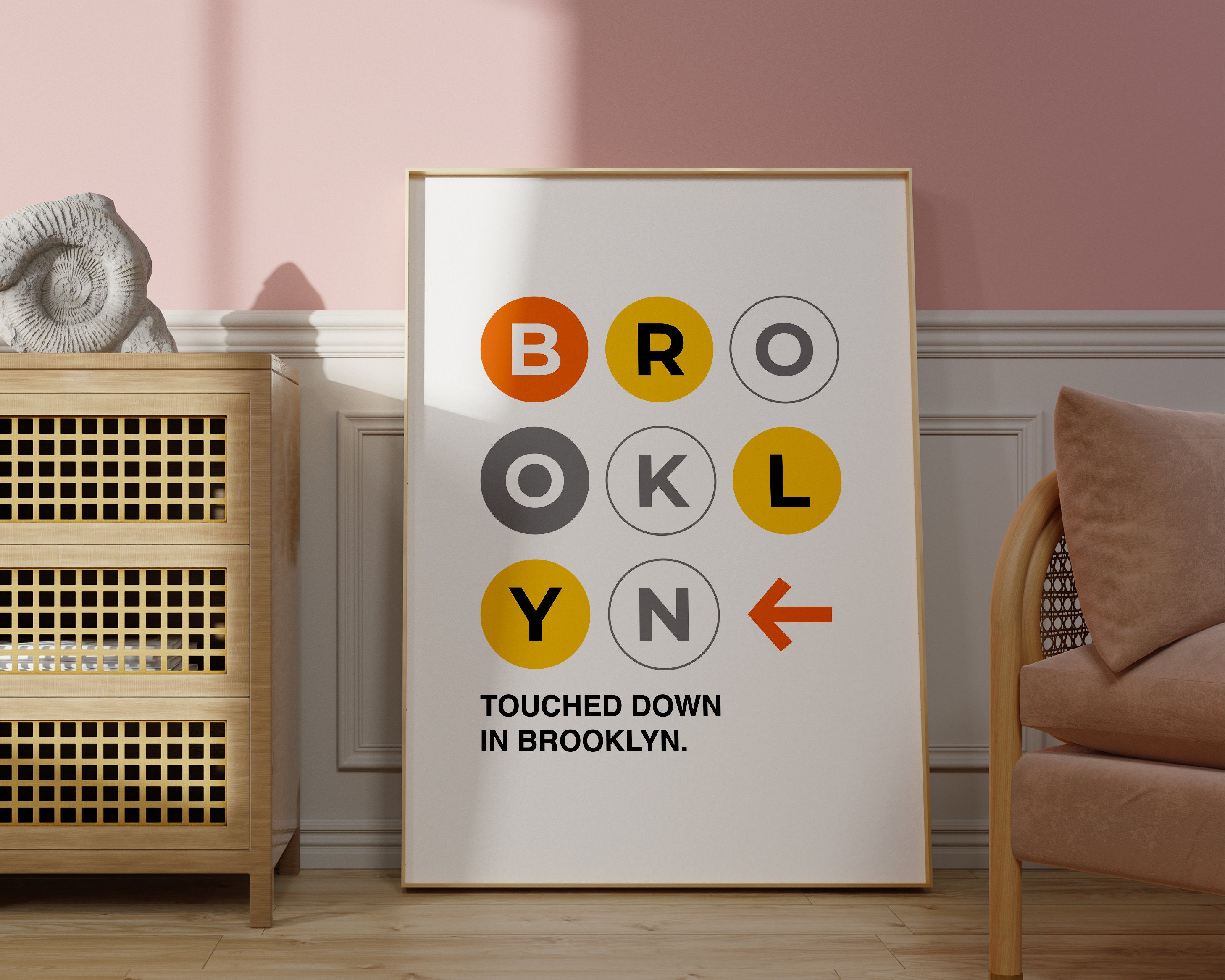 Brooklyn Printable Wall Art Subway Theme Maximalist Aethetic Trendy ...