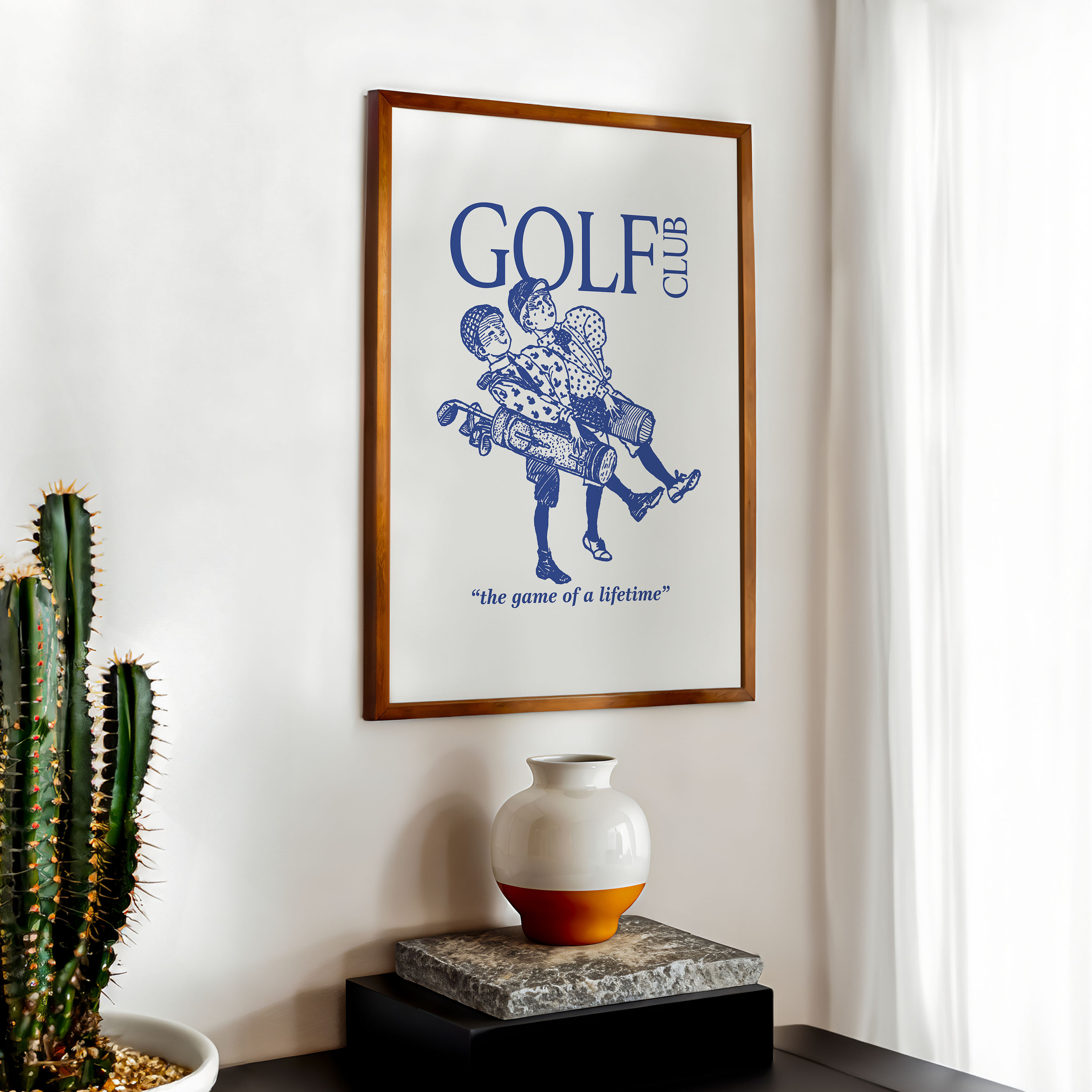 Vintage Golf Club Poster, Golf Print Wall Art, Funny Golf Sports Poster ...