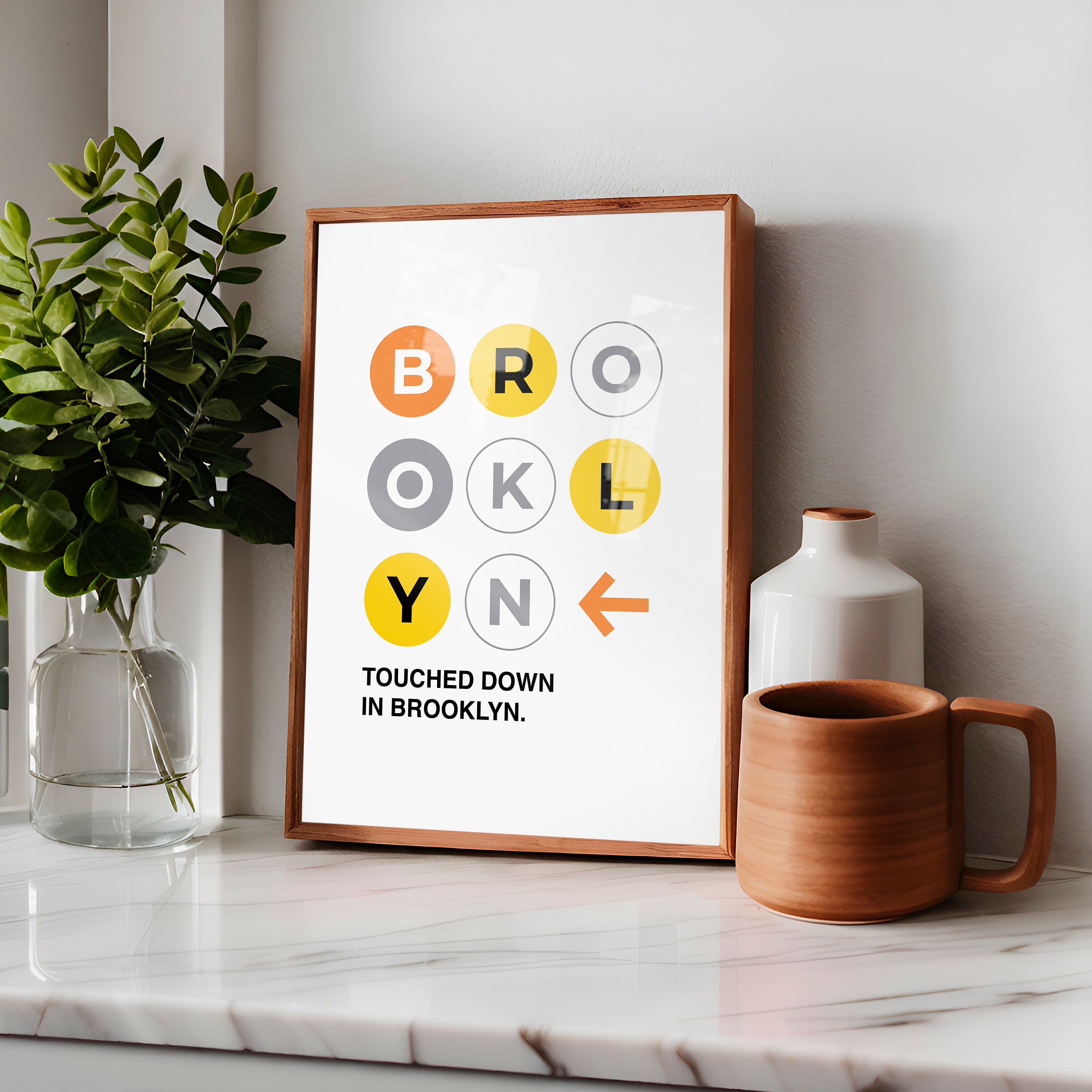 Brooklyn Printable Wall Art Subway Theme Maximalist Aethetic Trendy ...
