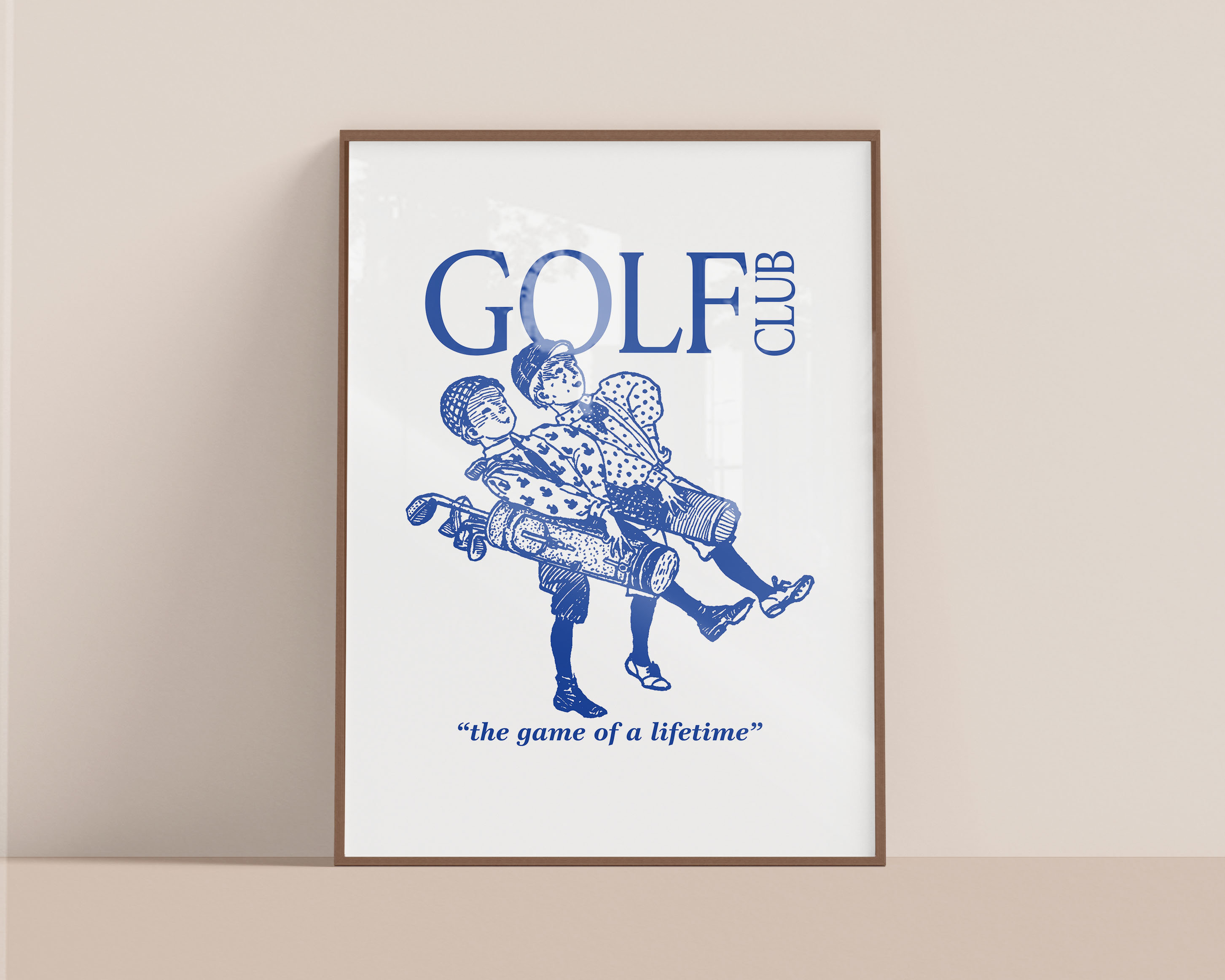 Vintage Golf Club Poster, Golf Print Wall Art, Funny Golf Sports Poster ...