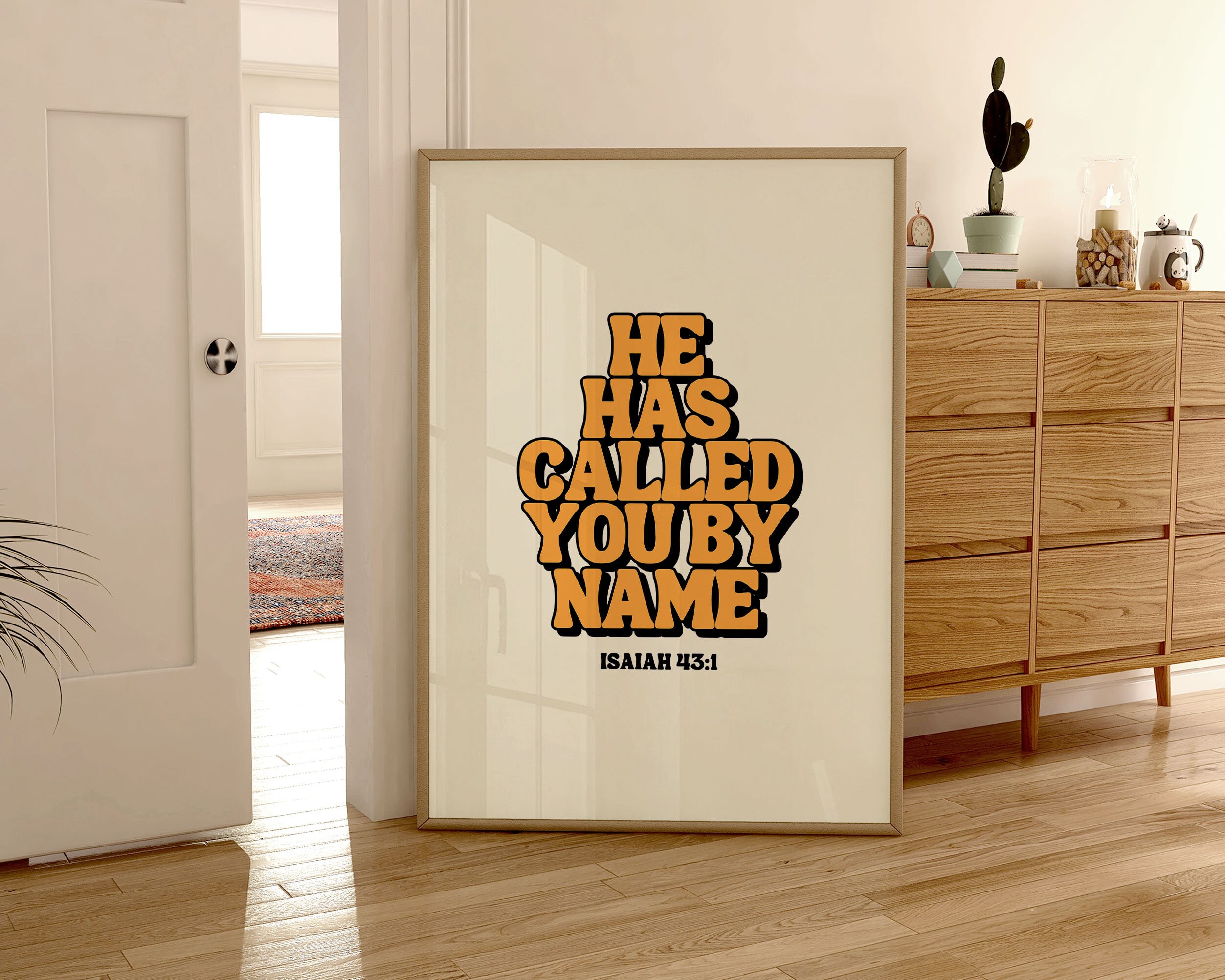 Christian Printable Bible Verse Poster Decoration He Has Called You by ...