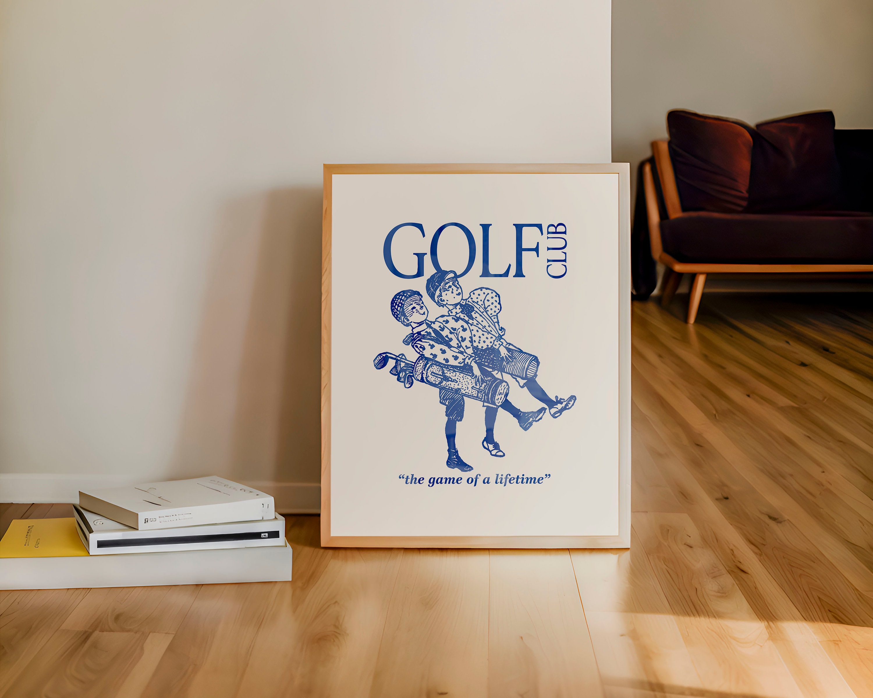 Vintage Golf Club Poster, Golf Print Wall Art, Funny Golf Sports Poster ...