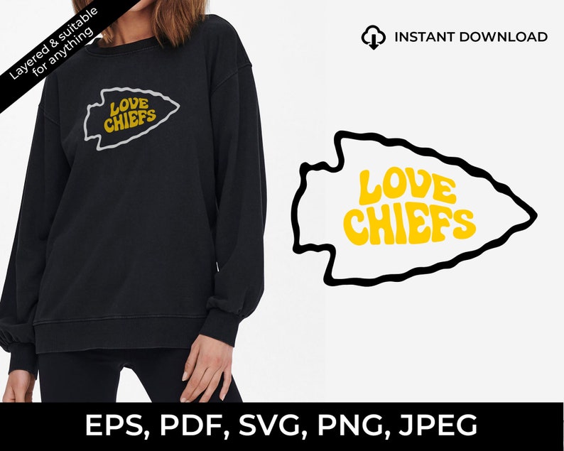 Kansas City Chiefs Custom Font Svg Files Chiefs for Print | Etsy