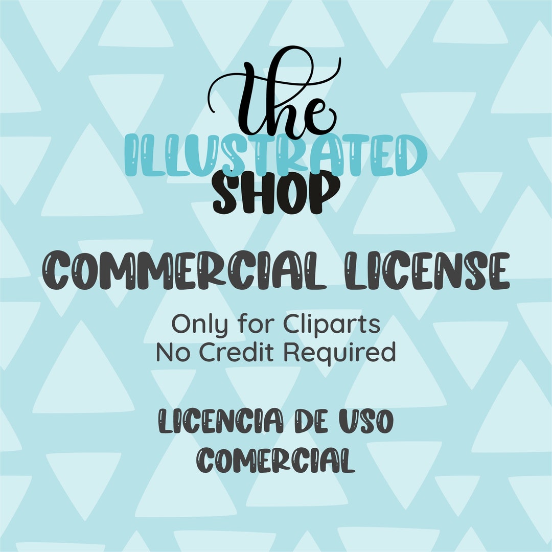 Commercial Use License - Digital Download Printable Clipart - Etsy