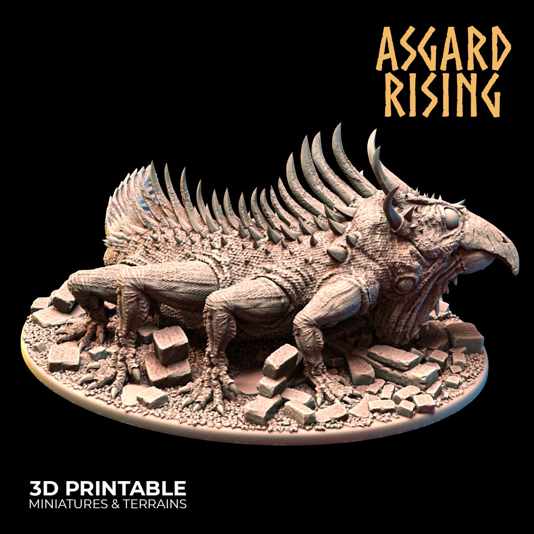 The Basilisk | Dungeons and Dragons | Pathfinder Fantasy Miniature ...