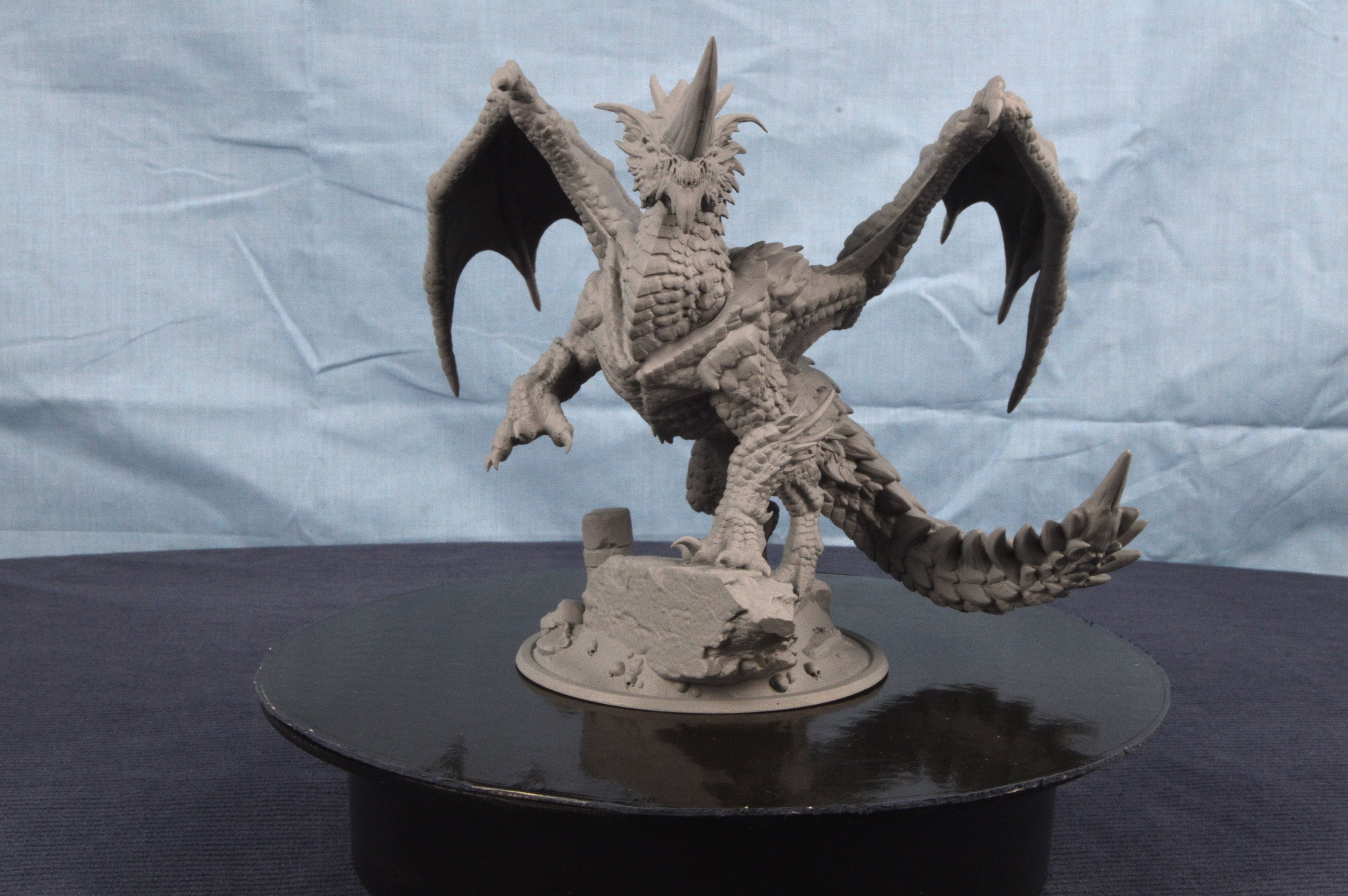 Blue Dragon Dungeons and Dragons Pathfinder Fantasy Miniature D&D - Etsy