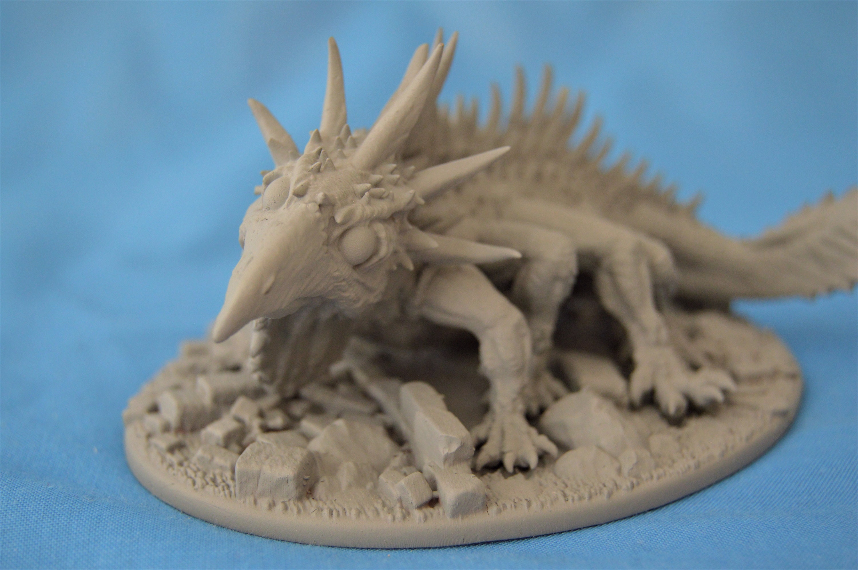 The Basilisk Dungeons and Dragons Pathfinder Fantasy Miniature Dnd Gift ...