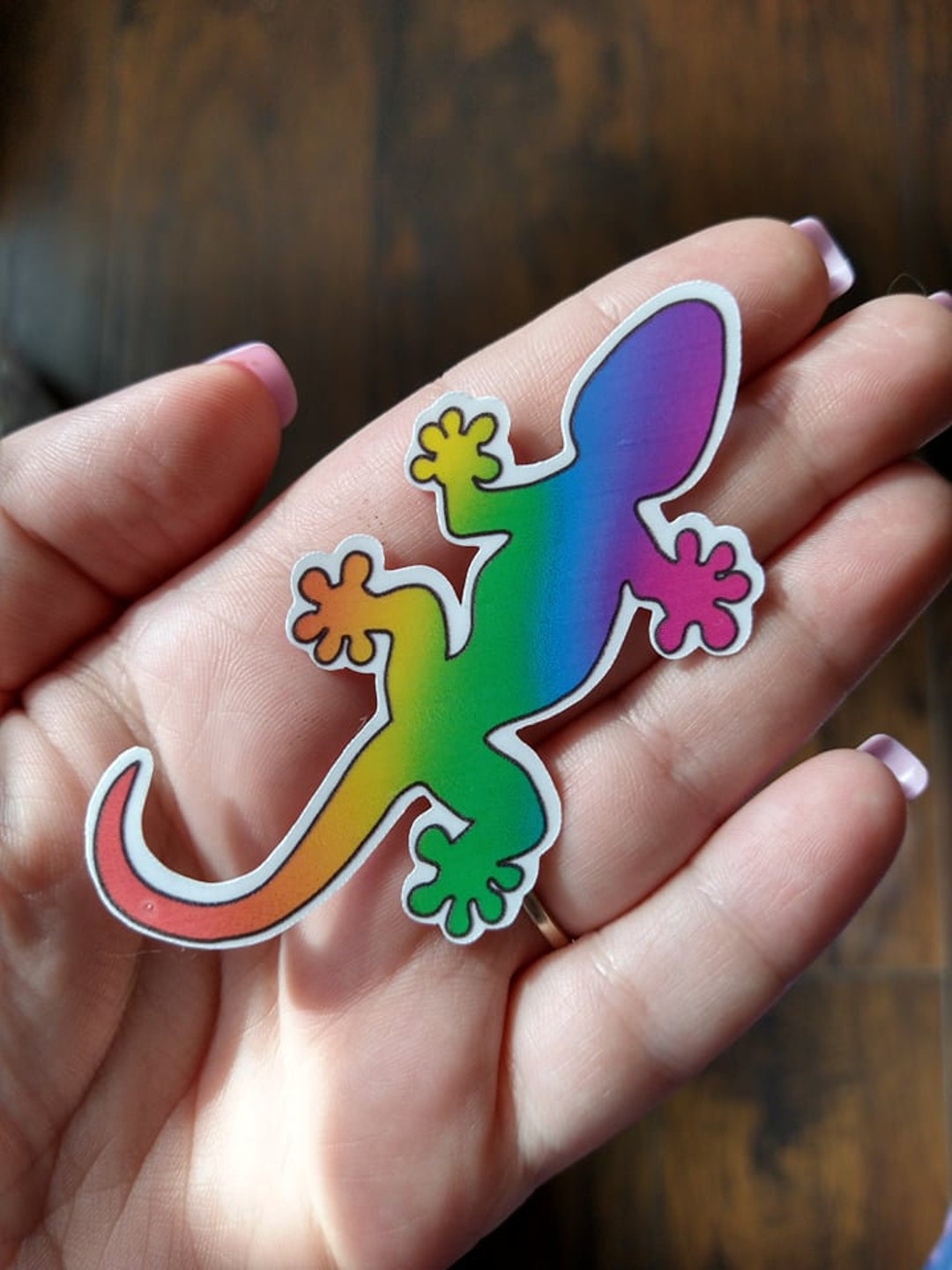 Gecko Sticker - Waterproof Vinyl Sticker - Etsy