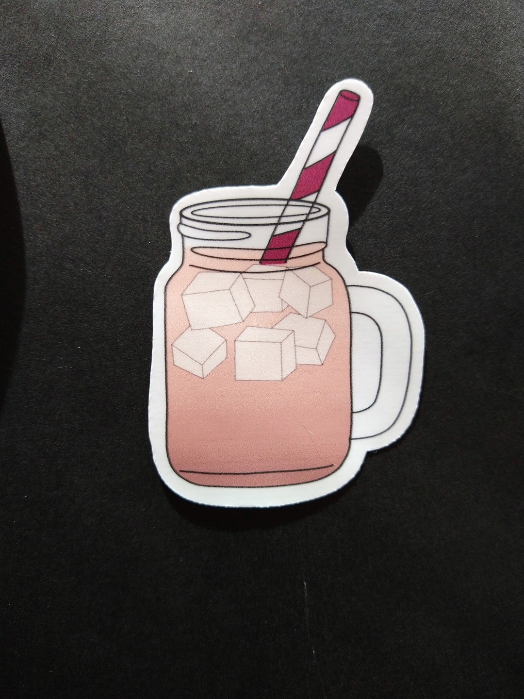 Iced Coffee Stickers - Waterproof Vinyl Sticker - Etsy