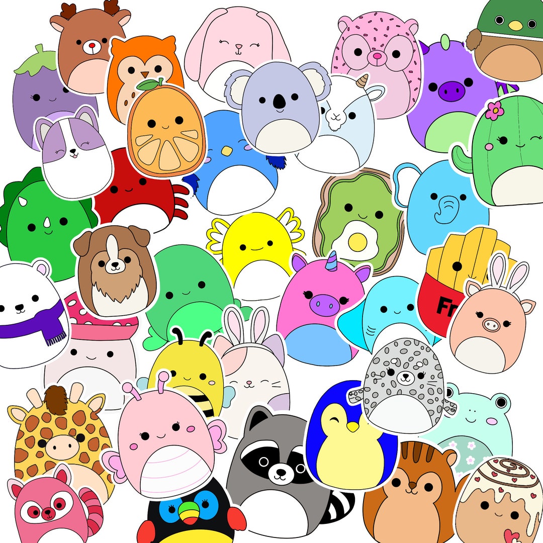 Squishmallow Stickers - Vinyl Stickers - Etsy