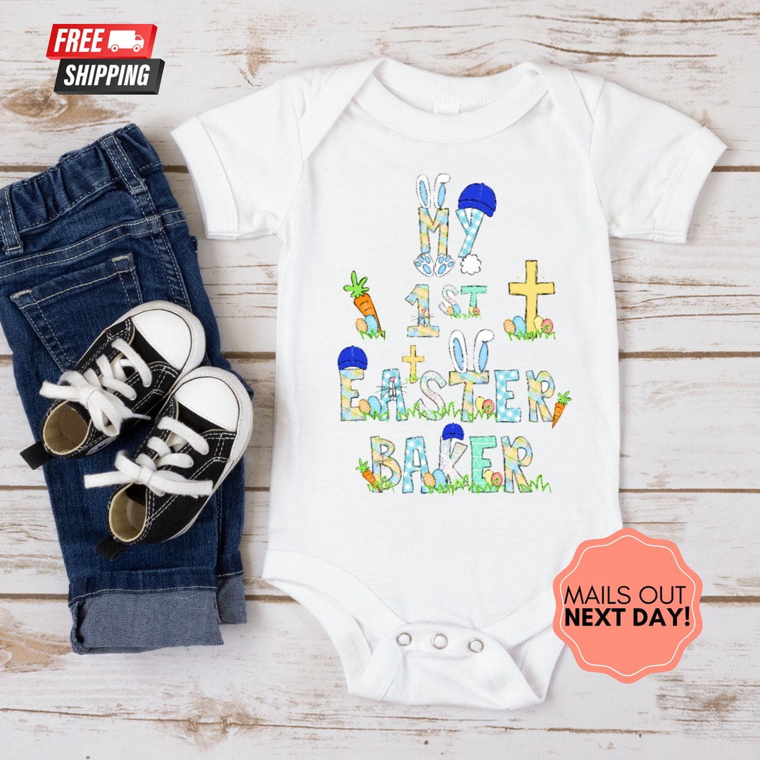 Personalized MY FIRST EASTER Onesie/bodysuit Boys 1st Easter Onesie ...