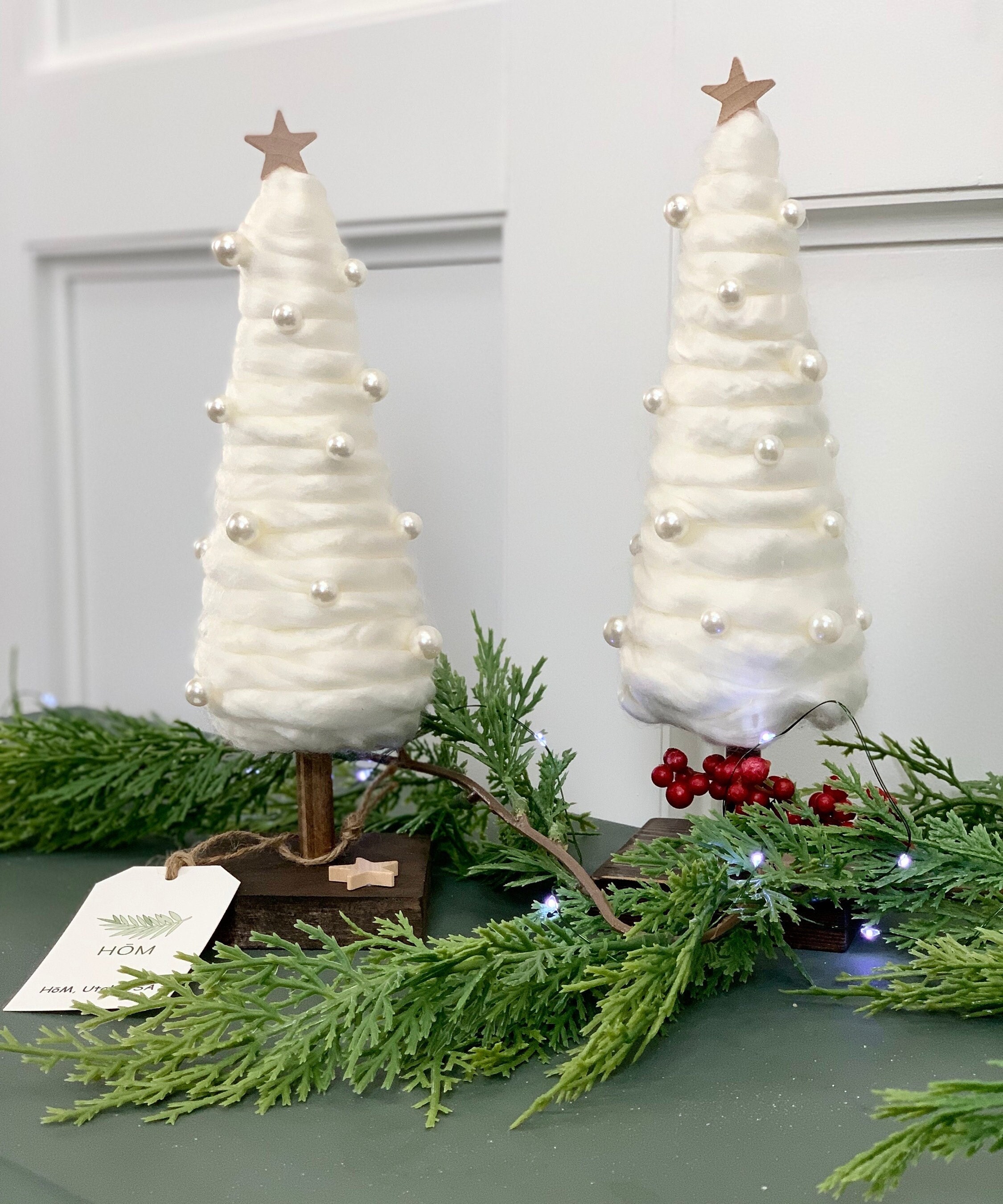 Chunky Yarn Tree-farmhouse Home Decor Rustic Mantle Table or ...