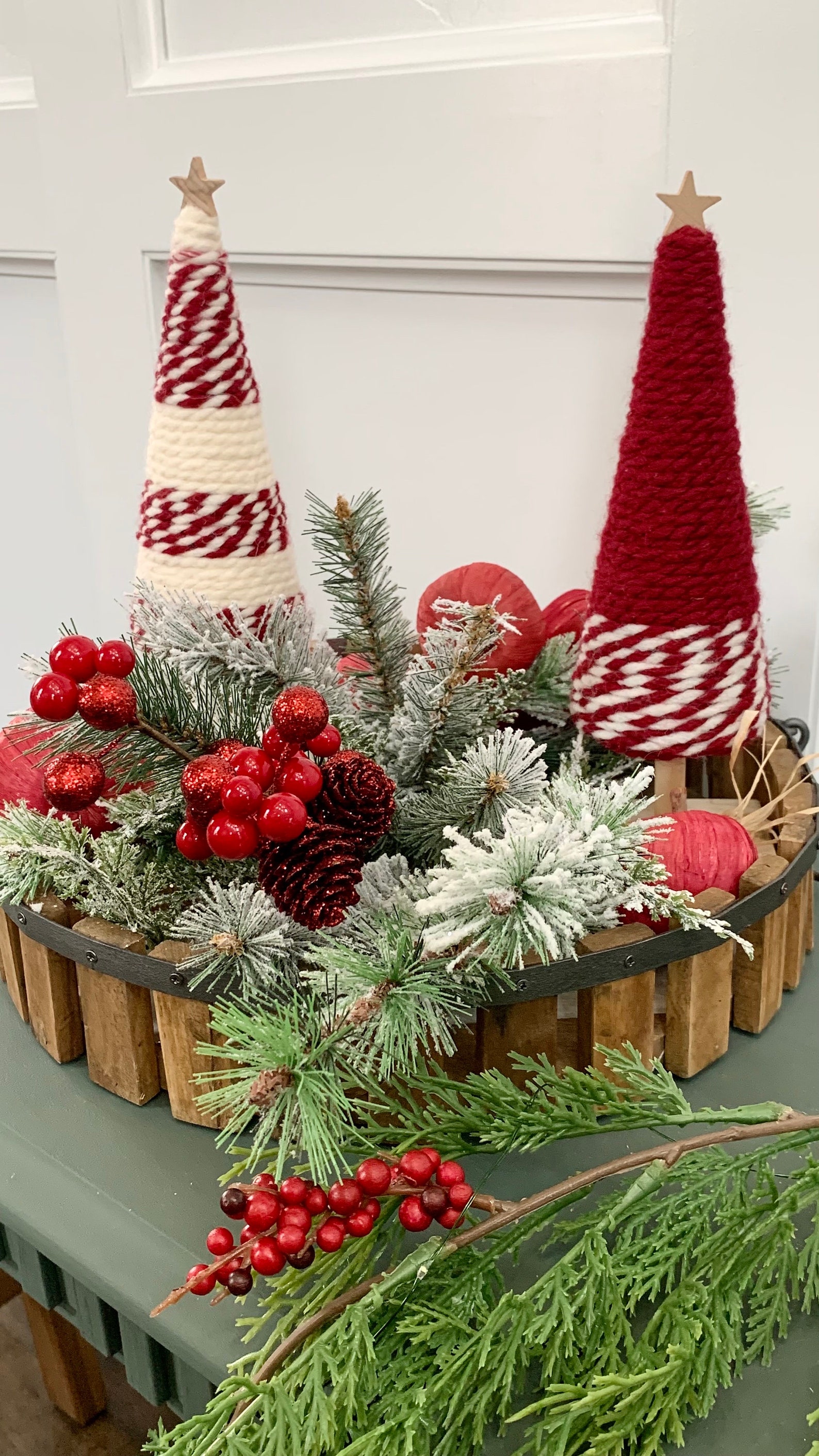 Chunky Wool Yarn Christmas Tree – Handmade Holiday Decor - Etsy
