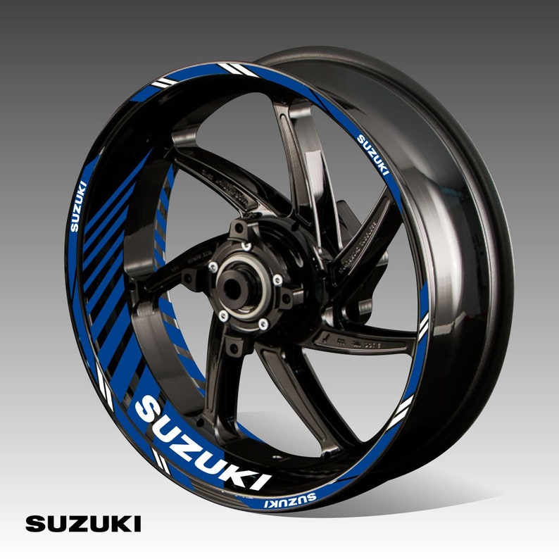 Suzuki Wheel Decals Rim Stickers for Suzuki Motorcycle Stripes Gsxr Rim ...