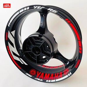 Yamaha R6 Motorcycle Yzf Wheel R6 Decals Rim Tape Reflective Yamaha YZF ...