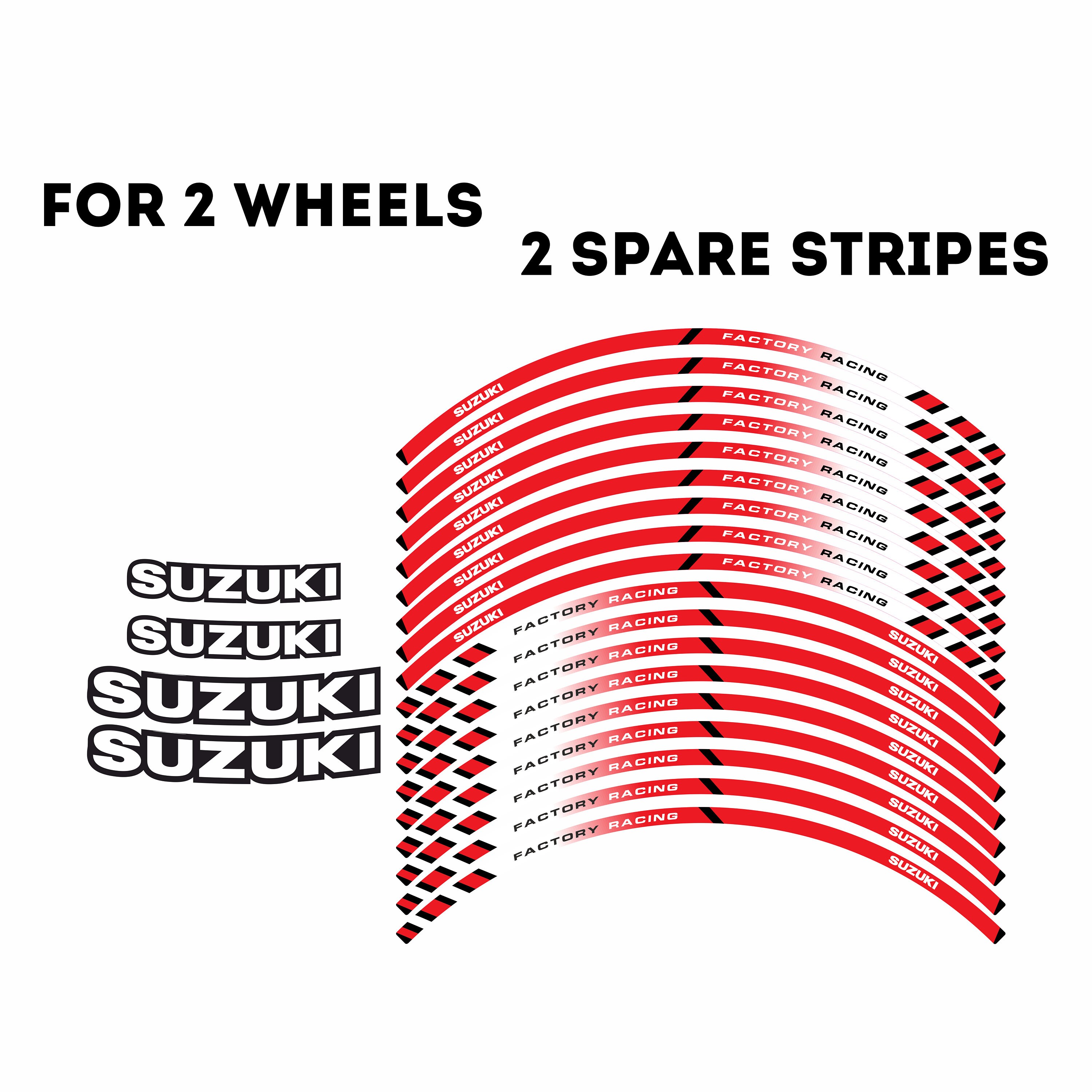 Suzuki Motorcycle Wheel Decals Gsxr Gsxs Gsr Bandit Katana Rim Stripes ...