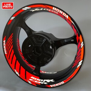 CBR 600RR Wheel Decals Honda Motorcycle Rim Stickers Cbr600rr ...