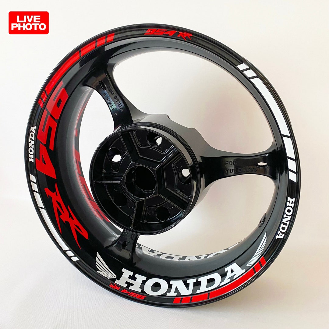 CBR 954rr Wheel Decals Honda CBR Rim Tape Stripes Cbr954rr Motorcycle ...