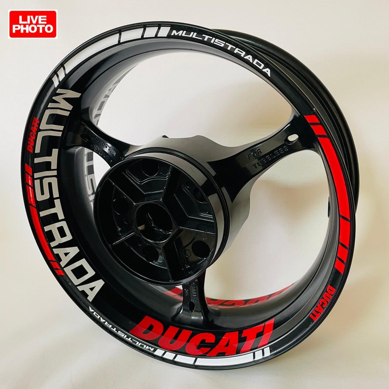 Ducati Multistrada Wheel Decals Rim Stickers for Ducati - Etsy