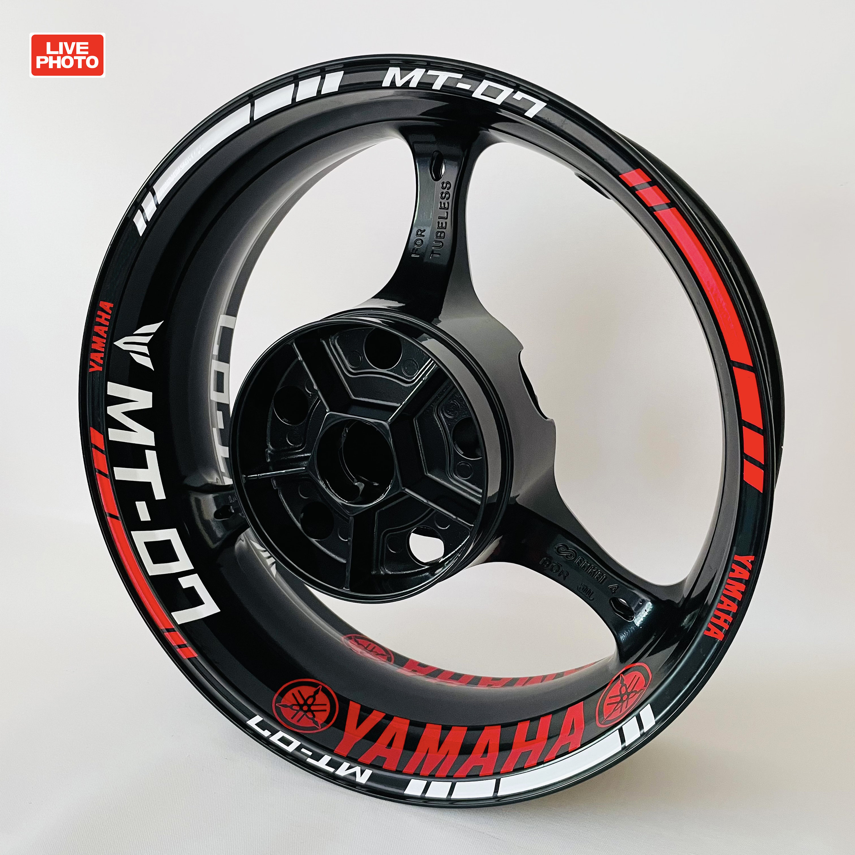 Yamaha MT-07 Wheel Decals Rim Stripes Motorcycle Stickers Rim Tape ...