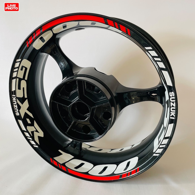 GSX-R 1000 Wheel Decals Motorcycle Suzuki Rim Stickers Gsxr 1000 Rim ...
