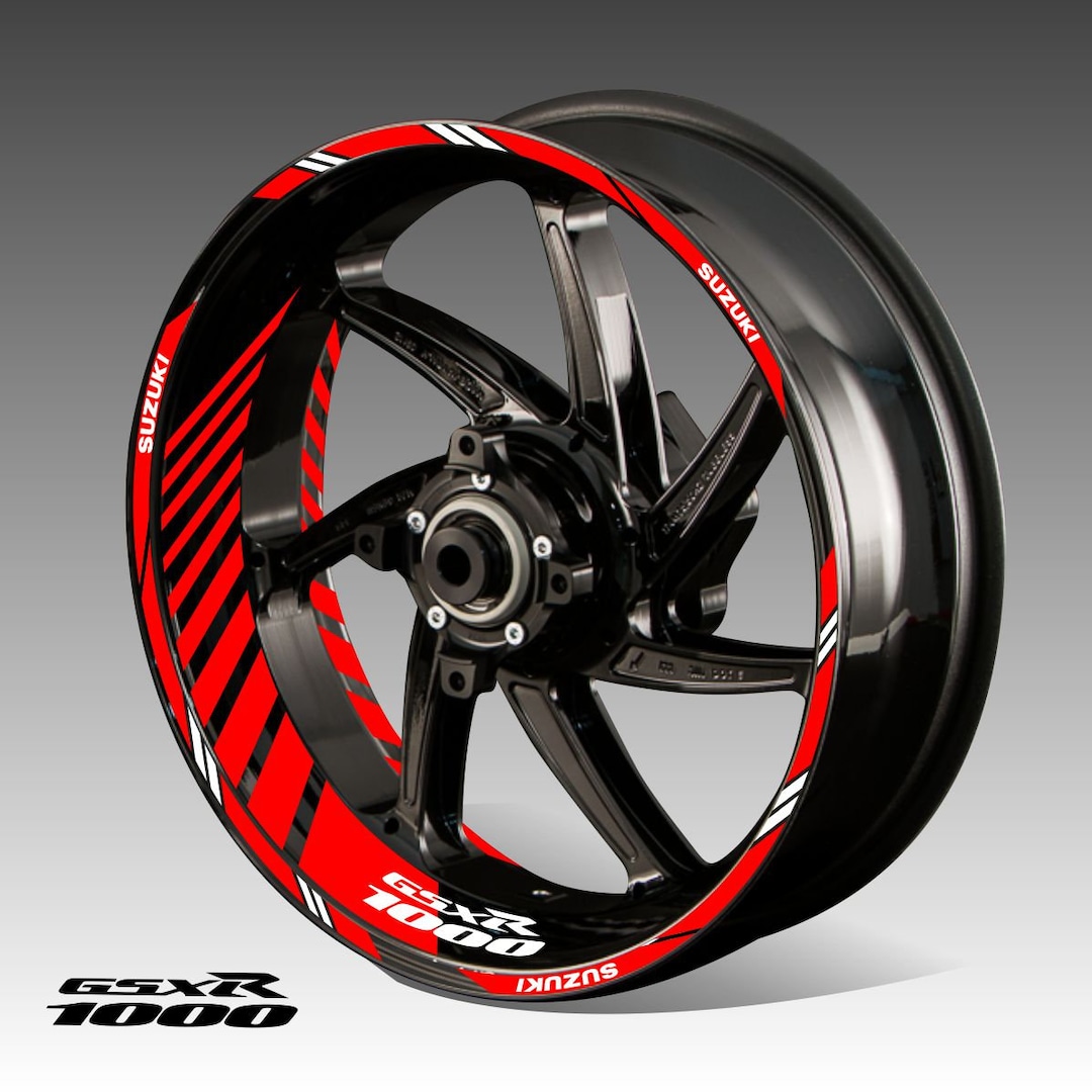 Suzuki GSX-R 1000 Rim Decals Wheel Stickers Reflective Set Decals Kit ...