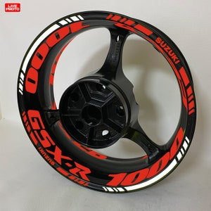 GSX-R 1000 Wheel Decals Motorcycle Suzuki Rim Stickers Gsxr 1000 Rim ...