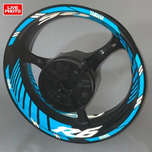 Yamaha R6 Wheel Decals Rim Stickers Tape Yamaha YZF-R6 Sticker Set ...