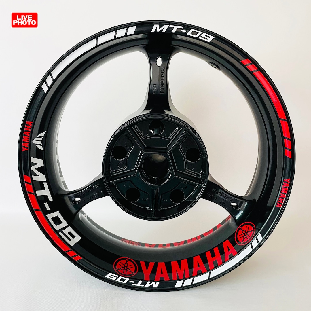 Yamaha Mt-09 Motorcycle Wheel Decals Rim Tape Reflective Yamaha MT09 ...