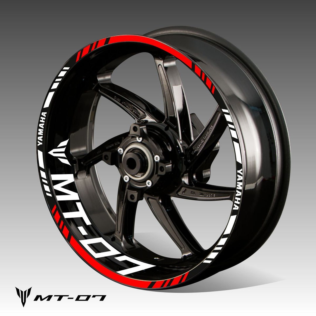 Yamaha MT-07 wheel stickers motorcycle rim tape mt07 wheel decals set ...