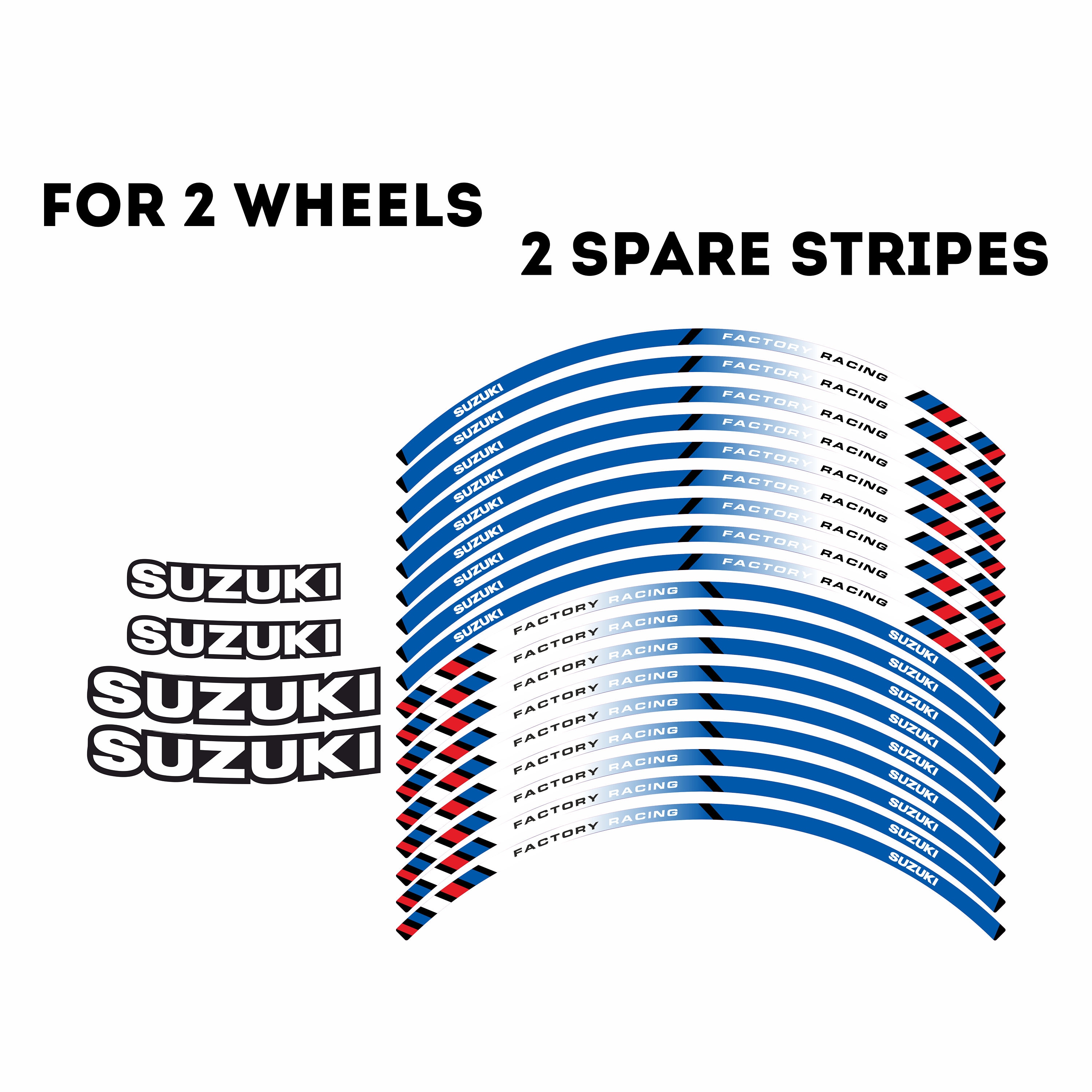 Suzuki Motorcycle Wheel Decals Gsxr Gsxs Gsr Bandit Katana Rim Stripes ...